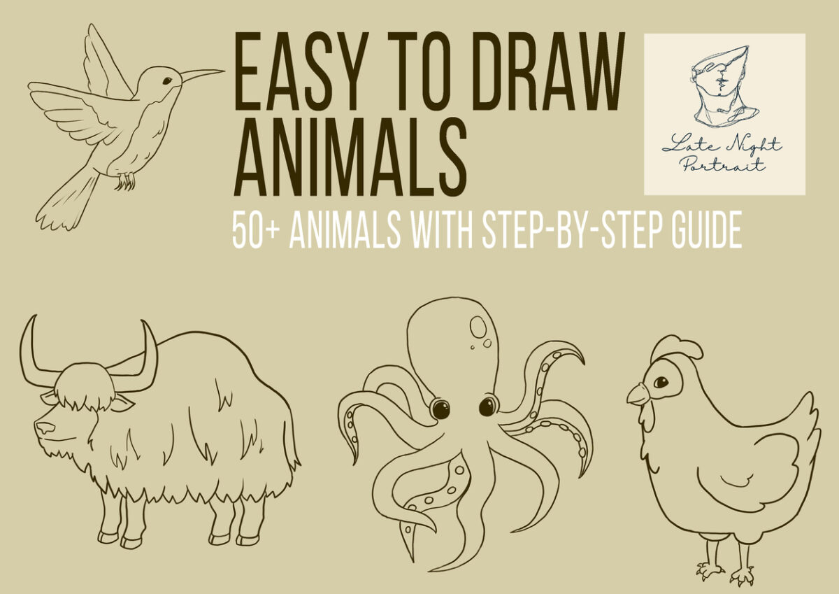 Easy to Draw Animals (50+ Animal Drawings Step by Step Guide) | 2025