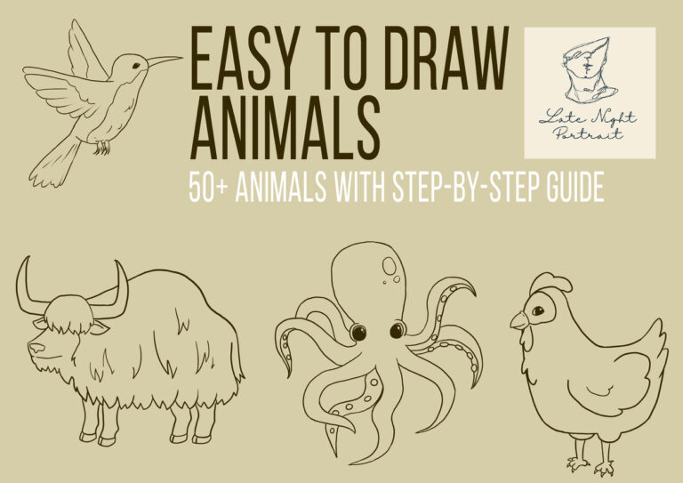 Easy to Draw Animals (50+ Animal Drawings Step by Step Guide) | 2025