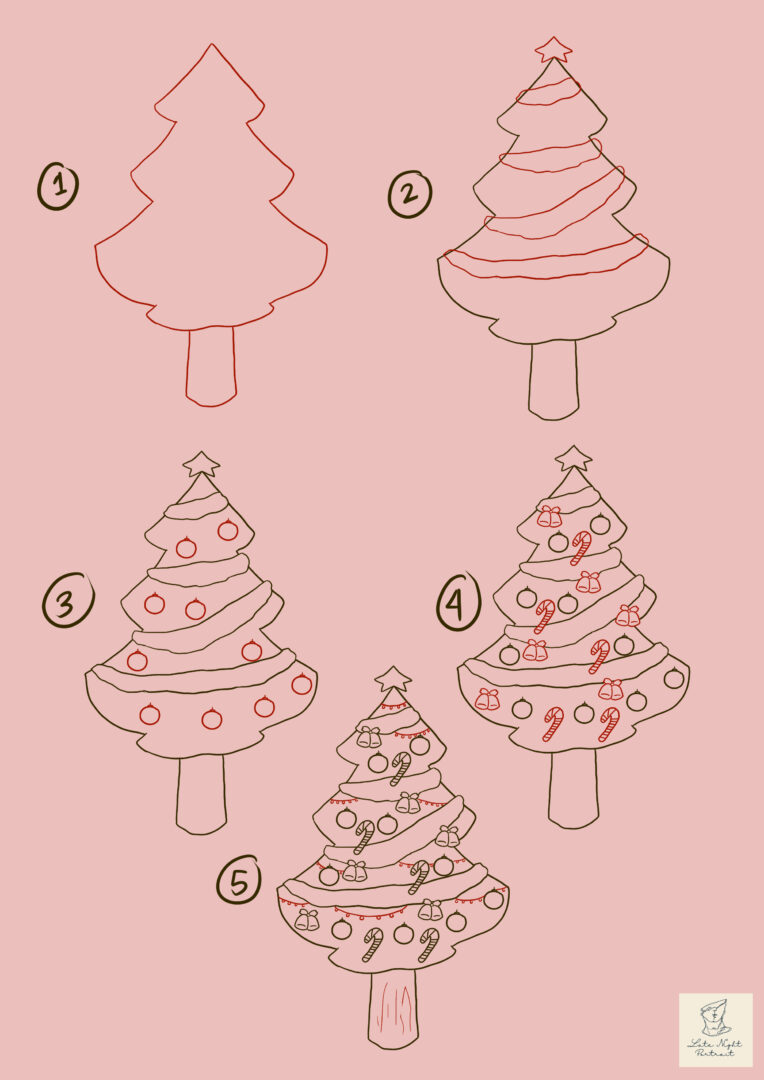 50+ Cute and Easy Christmas Drawing Ideas (with Picture Guides!) | 2025